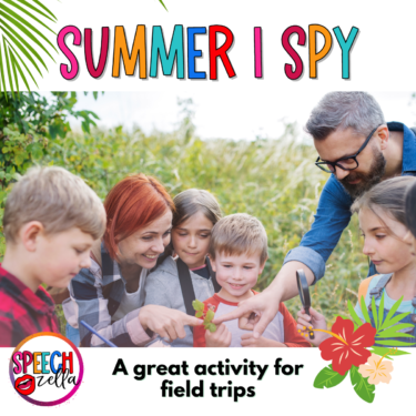Free Summer I Spy Speech Therapy Worksheets - Speechzella