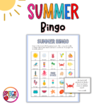 Summer Bingo Activities for Speech Therapy
