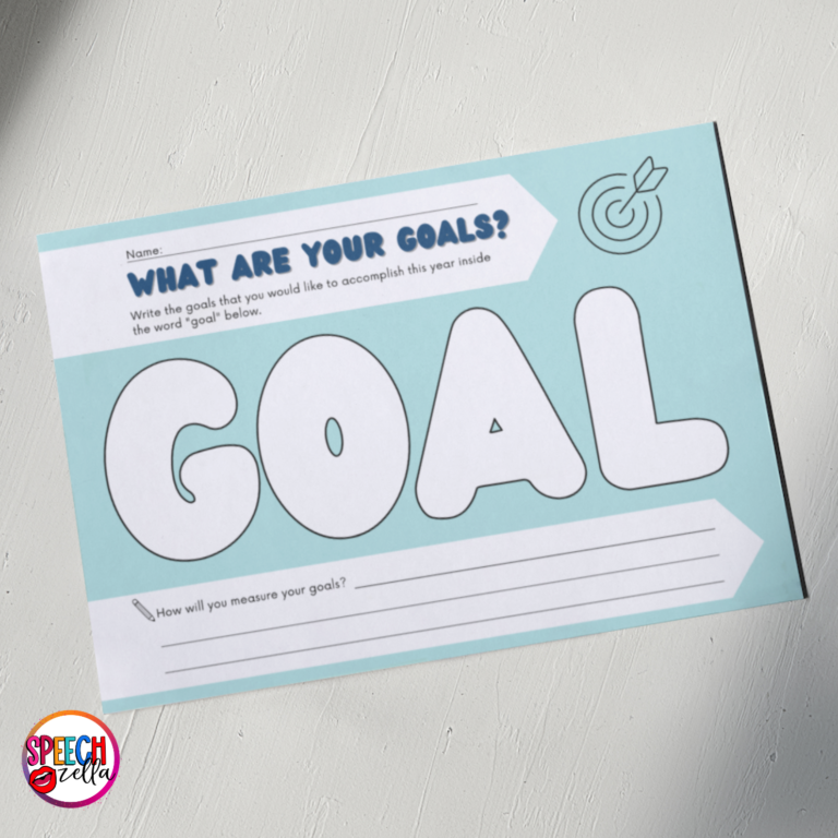 Resources to Target Speech Therapy Goals and Objectives - Speechzella