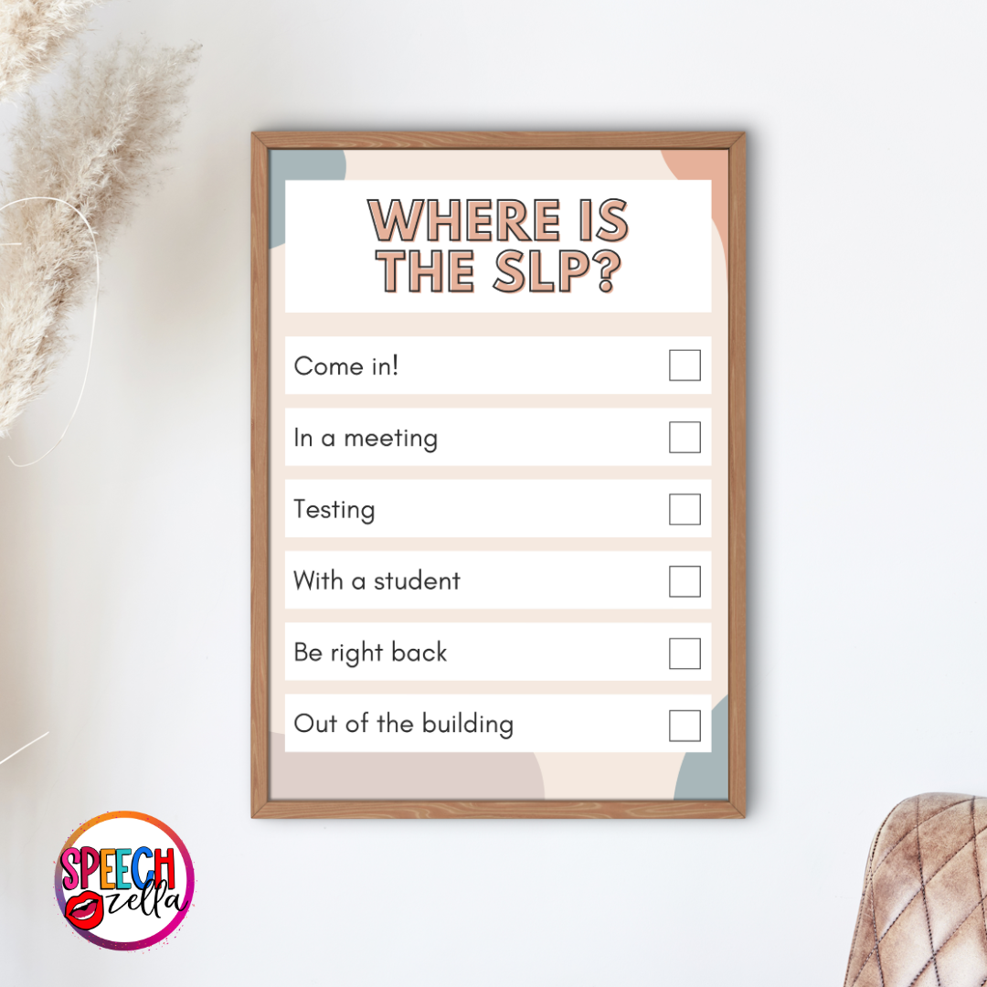 Free Back to School Printables for Speech Therapy in Canva - Speechzella