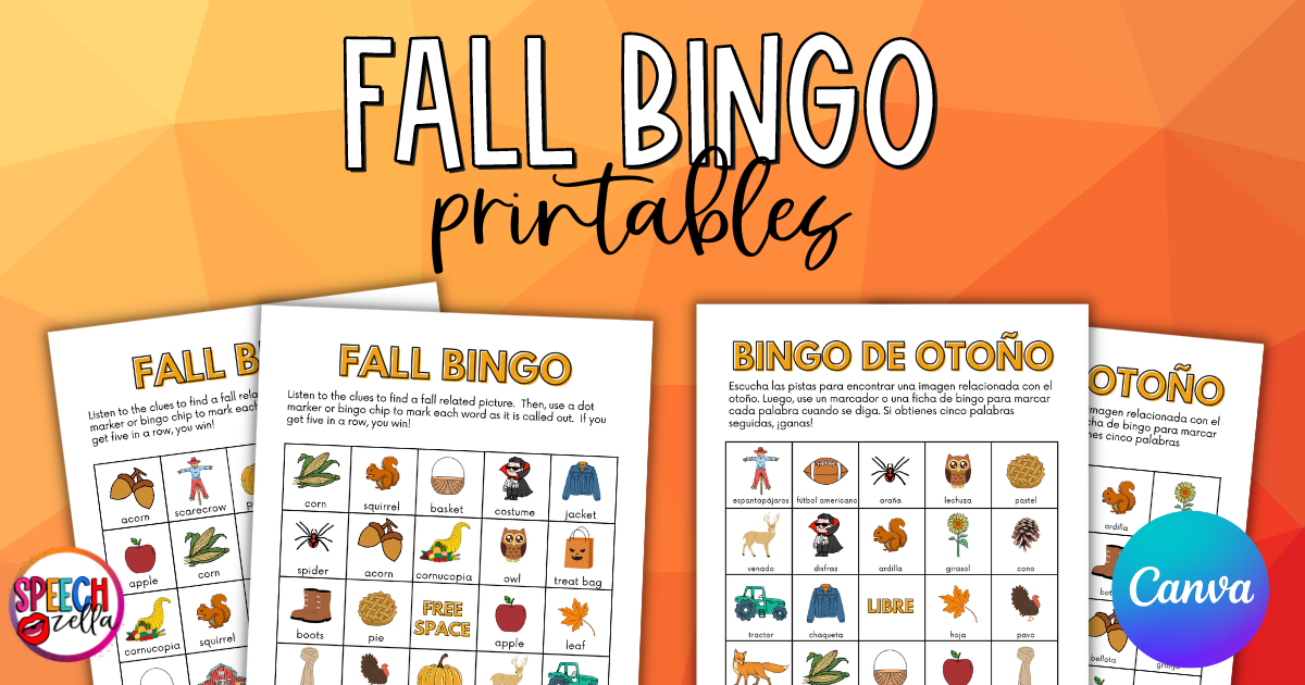 Free Back to School Printables for Speech Therapy in Canva - Speechzella