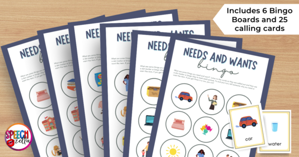 Free Needs and Wants Activities for Kindergarten - Speechzella