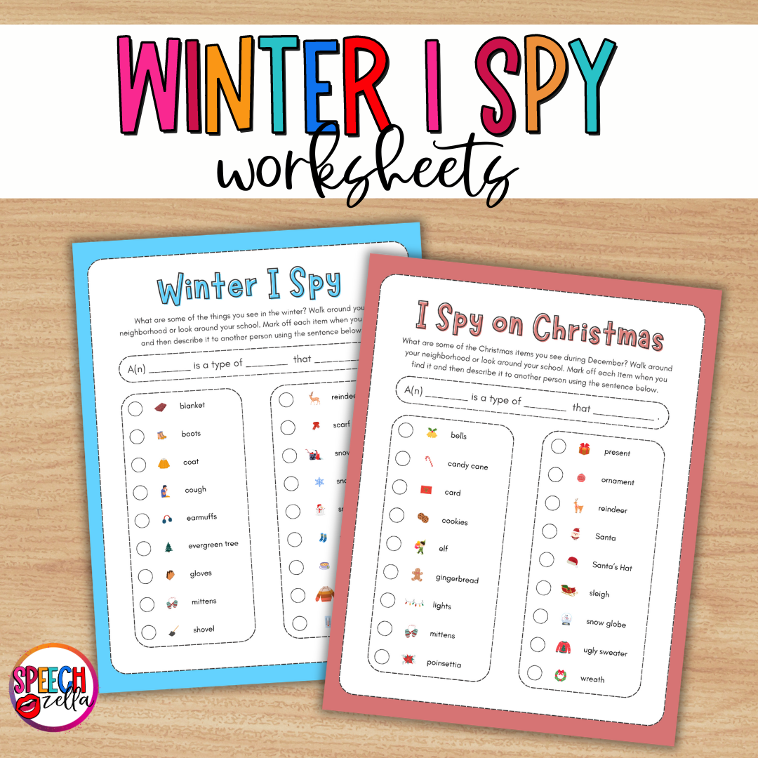 Winter Writing Worksheet ️️ Printable Activities - Speechzella