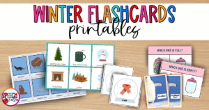 Free Winter Flashcards Printable Vocabulary Cards - Speechzella