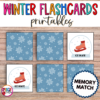 Free Winter Flashcards Printable Vocabulary Cards - Speechzella