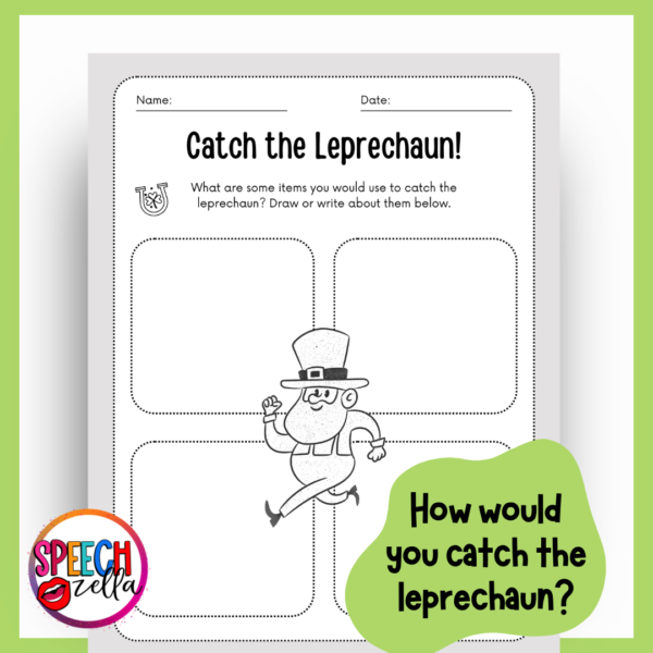 How to Catch a Leprechaun Printable Ideas in Canva - Speechzella