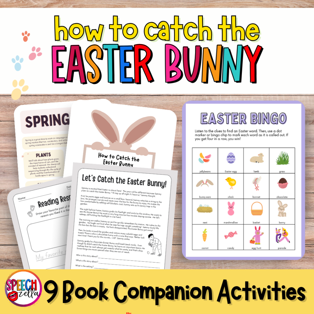 How to Catch the Easter Bunny Activities - Speechzella