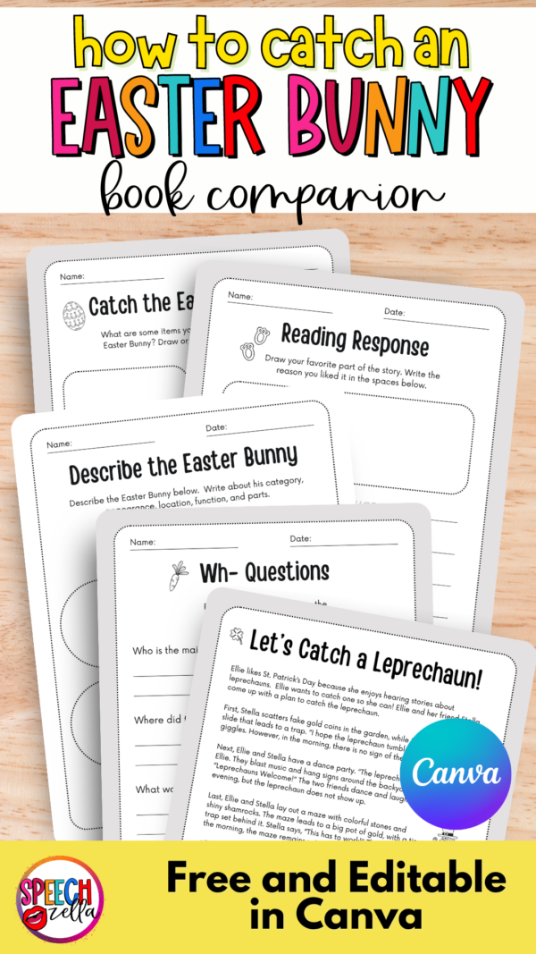 How to Catch the Easter Bunny Activities - Speechzella