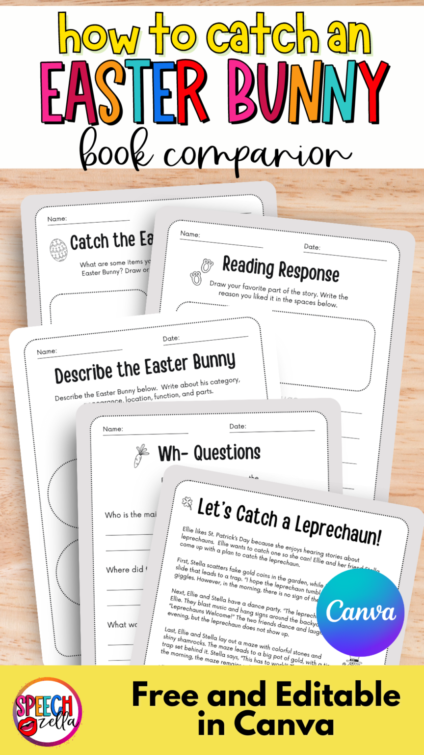 How to Catch the Easter Bunny Activities - Speechzella