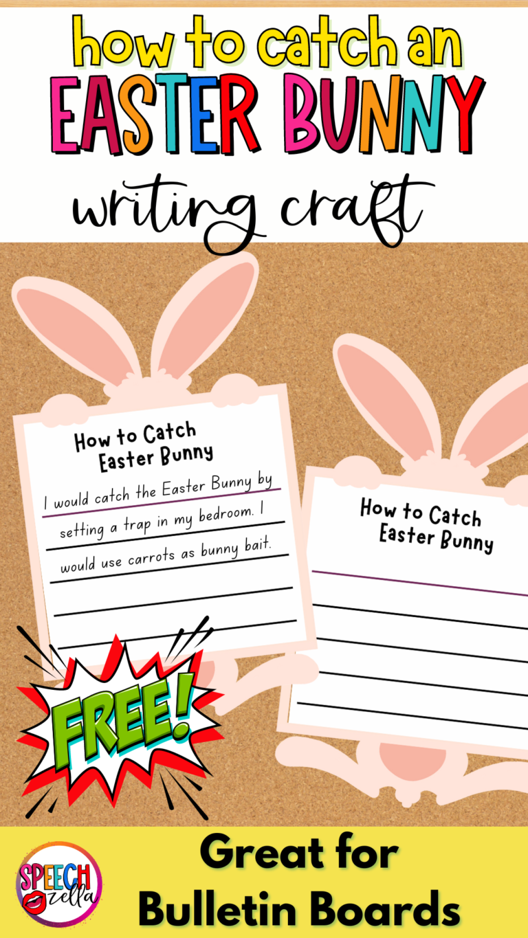 How to Catch the Easter Bunny Activities - Speechzella