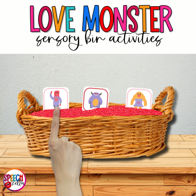 The Love Monster Book Activities for Valentine's Day - Speechzella