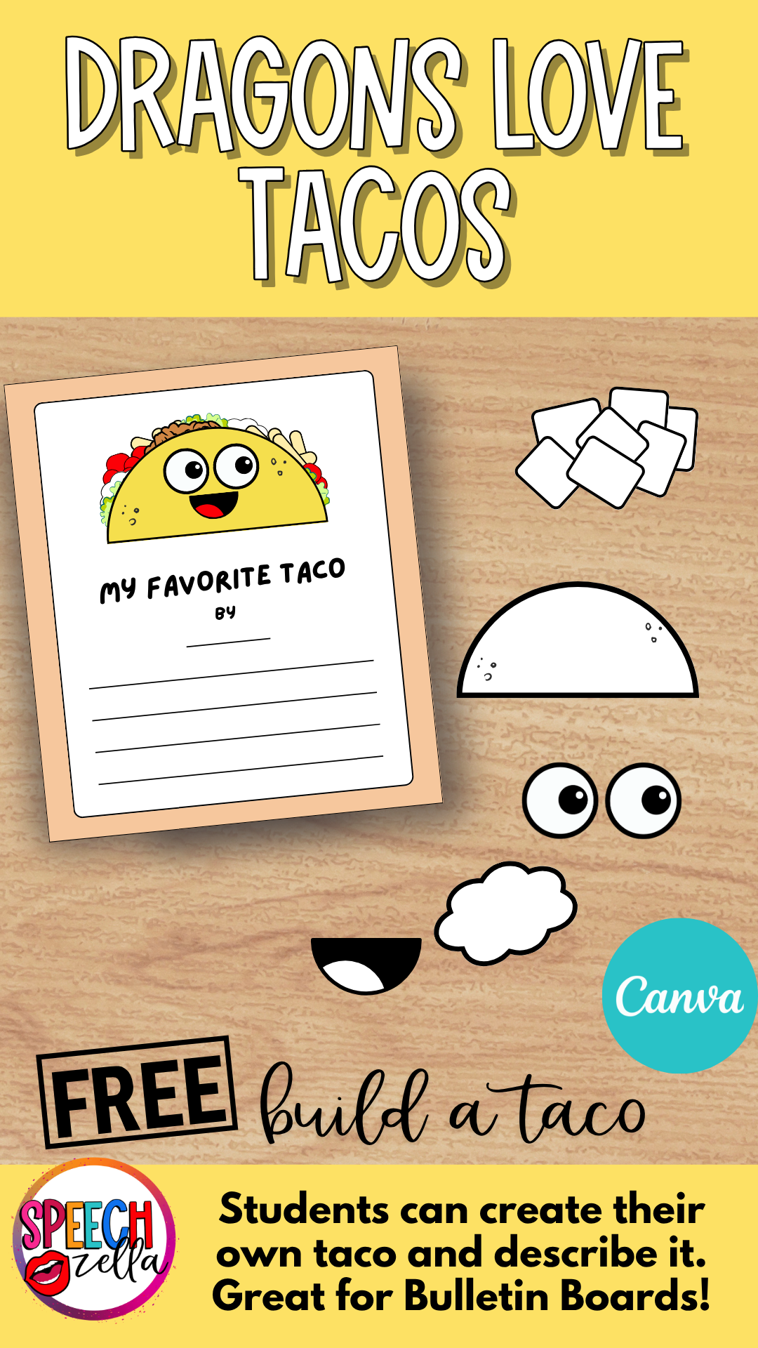 Dragons Love Tacos Activity and Lesson Plan Freebie - Speechzella