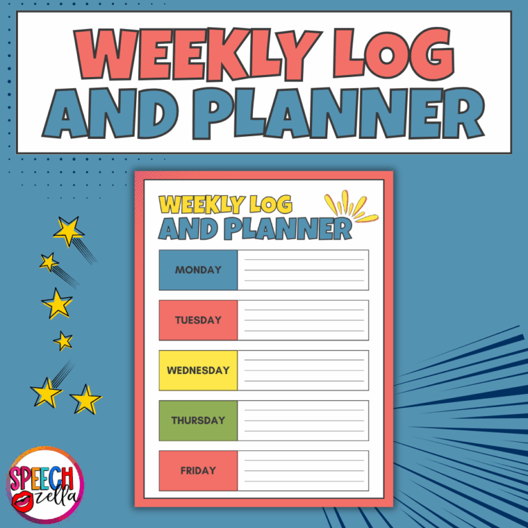 Free Speech Therapy Planner Template for Busy SLPs - Speechzella