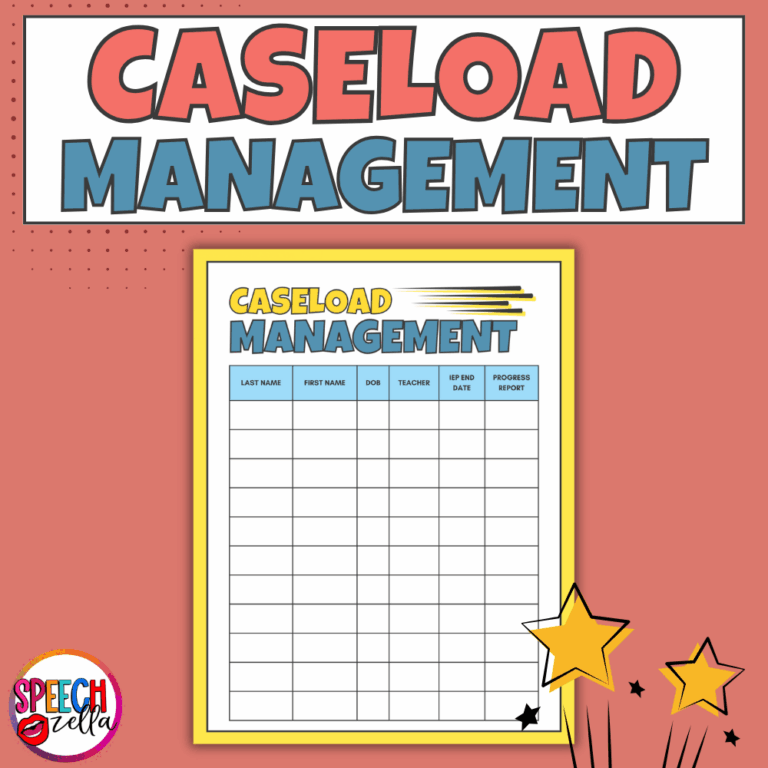 Free Speech Therapy Planner Template for Busy SLPs - Speechzella