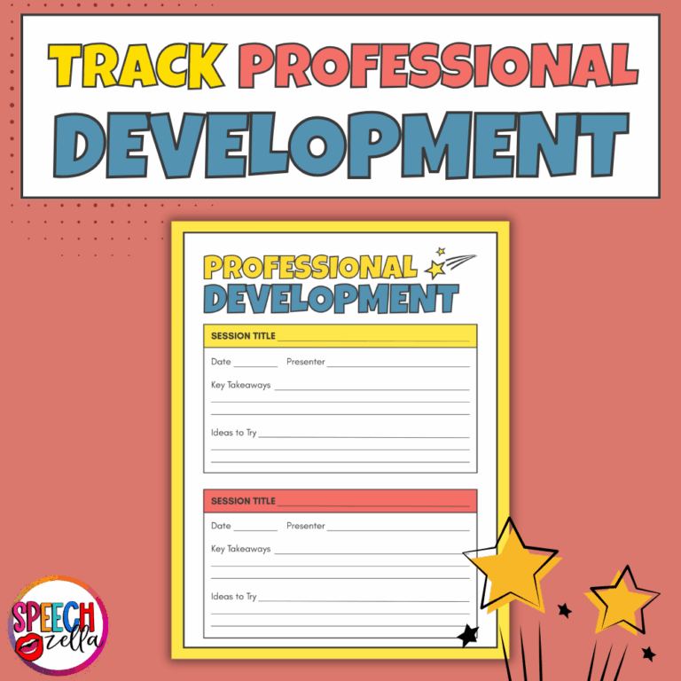 Free Speech Therapy Planner Template for Busy SLPs - Speechzella