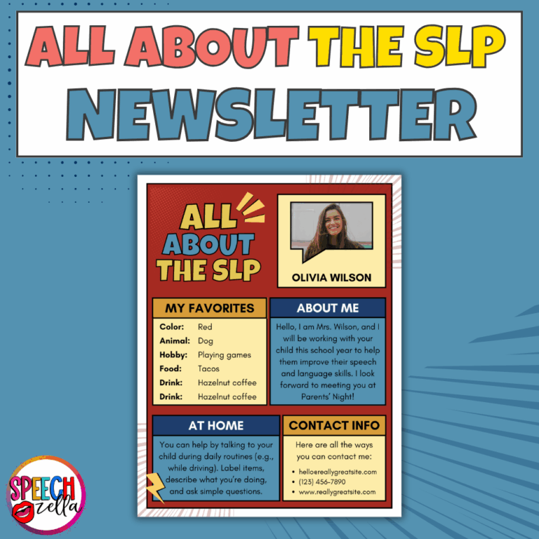 Free Speech Therapy Planner Template for Busy SLPs - Speechzella