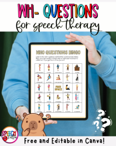 Wh Questions for Speech Therapy (Free Resources!) - Speechzella