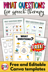 Wh Questions for Speech Therapy (Free Resources!) - Speechzella